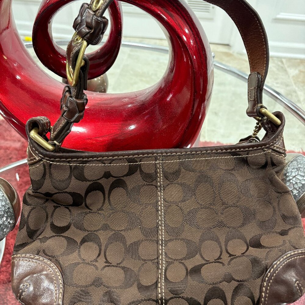 Coach Signature Bleeker Shoulder Bag Brown - Gem